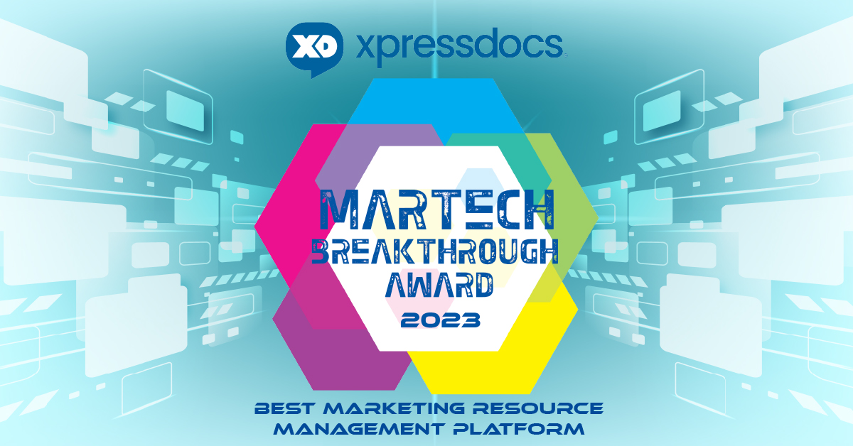 2023 MarTech Breakthrough Awards Winner - Xpressdocs